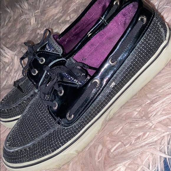 Sperry | Shoes | Black Sequin Sperrys Firm Price | Poshmark